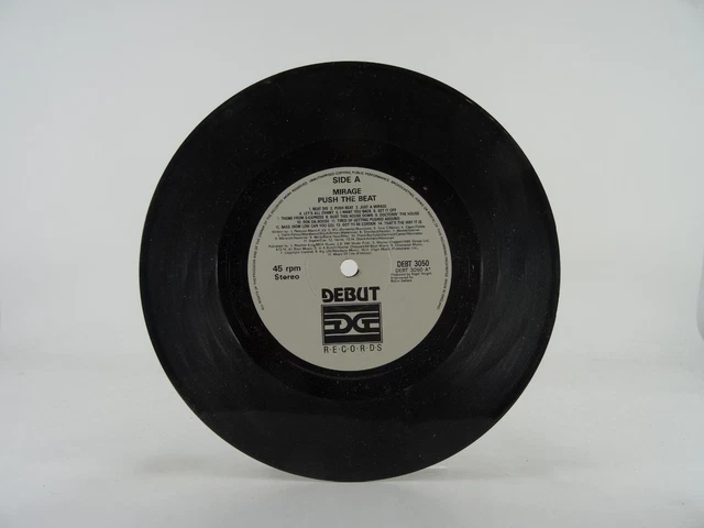 MIRAGE BEAT DIS - PUSH THE BEAT (68) 2 Track 7" Single including Plain ...
