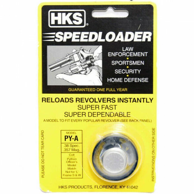 HKS SPEEDLOADER FOR Colt Python In .38 Special, .357 Magnum 6 Round~PY ...