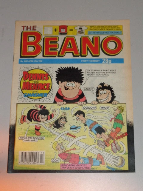 BEANO #2597 25TH April 1992 British Weekly Dennis The Menace EUR 6,07 ...