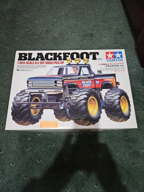 TAMIYA BLACKFOOT 1:10 2WD Electric Monster Truck Kit (58633) £150.00 ...