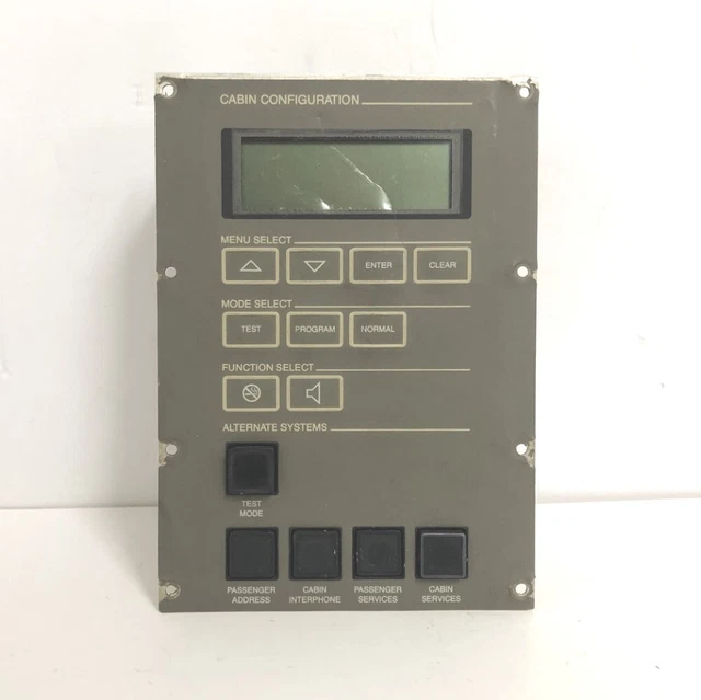 BOEING 747 AIRCRAFT Cabin Configuration & Test Panel 1167001-141 EUR ... BOEING 747 AIRCRAFT Cabin Configuration & Test Panel 1167001-141 EUR ...