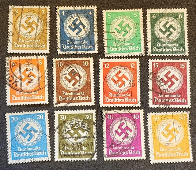 WW2 WWII GERMAN Third Reich NSDAP Nazi Swastika stamps stamp Sheet EUR ...