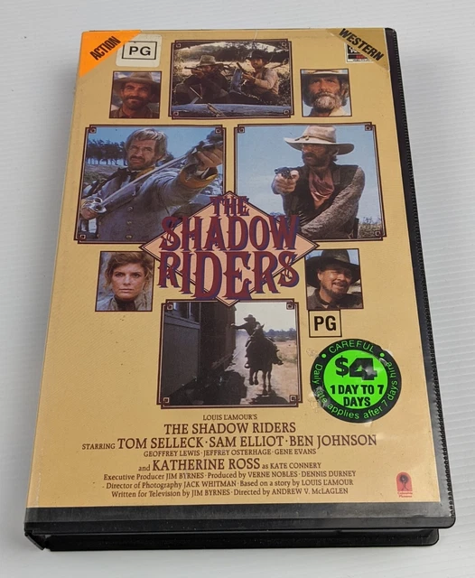 THE SHADOW RIDERS - VHS Tape - Big Box Ex-Rental Tom Selleck Sam ...