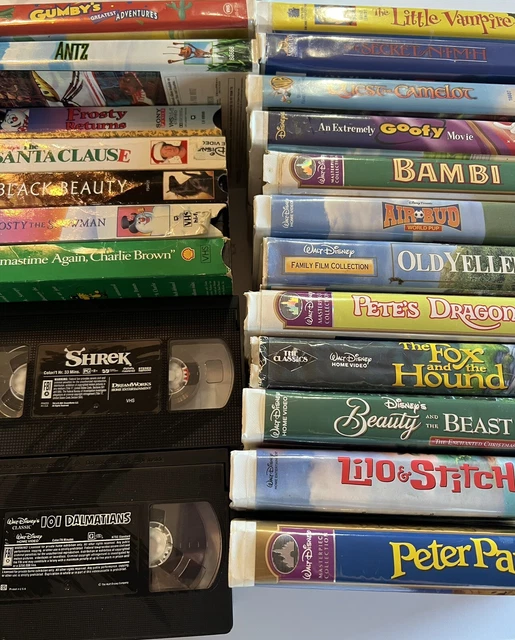 25 BULK LOT Kids Childrens VHS Video Tapes Movies Cartoon Shows ...