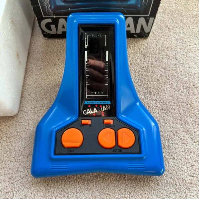 1980 BANDAI JAPAN GALAXIAN HANDHELD ARCADE GAME w/ BOX TESTED WORKS MT ...