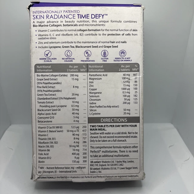 PERFECTIL PLATINUM 60 Tablets Exp End may 2026 £17.68 - PicClick UK