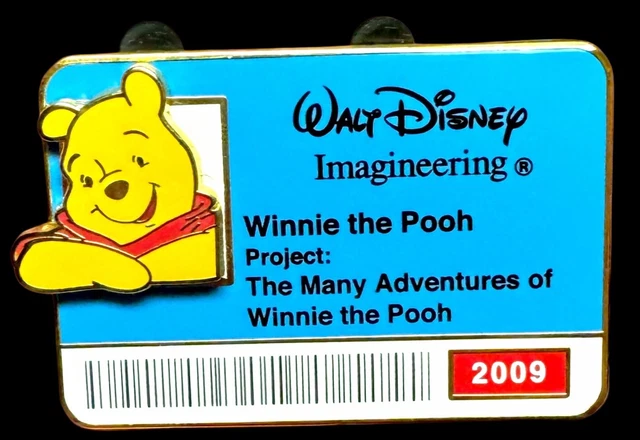 DISNEY WDI ID Badge 2009 Winnie The Pooh LE 300 Pin $44.50 - PicClick