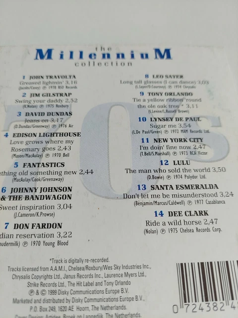 CD ENGLISCHE POP Musik The Millennium Collection CD 5 Nr 143 siehe Foto ...
