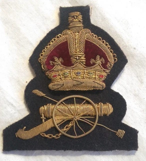 WW1 AUSTRALIAN BATTERY Sergeant Major Artillery bullion rank patch ...