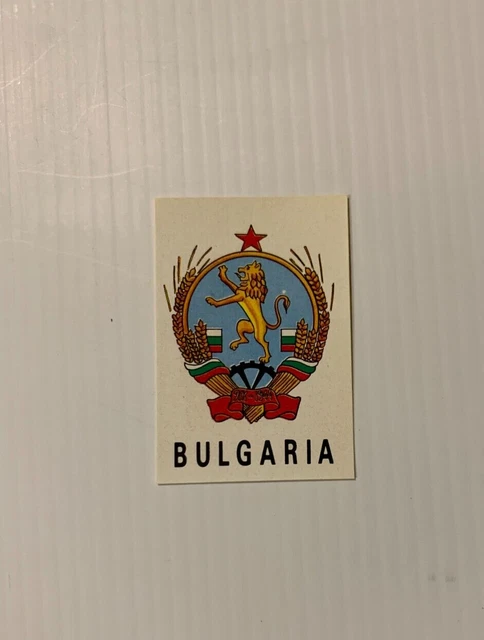 FIGURINA/STICKER CALCIATORI PANINI Mexico70 Stemma/Simbol Bulgaria EUR ...