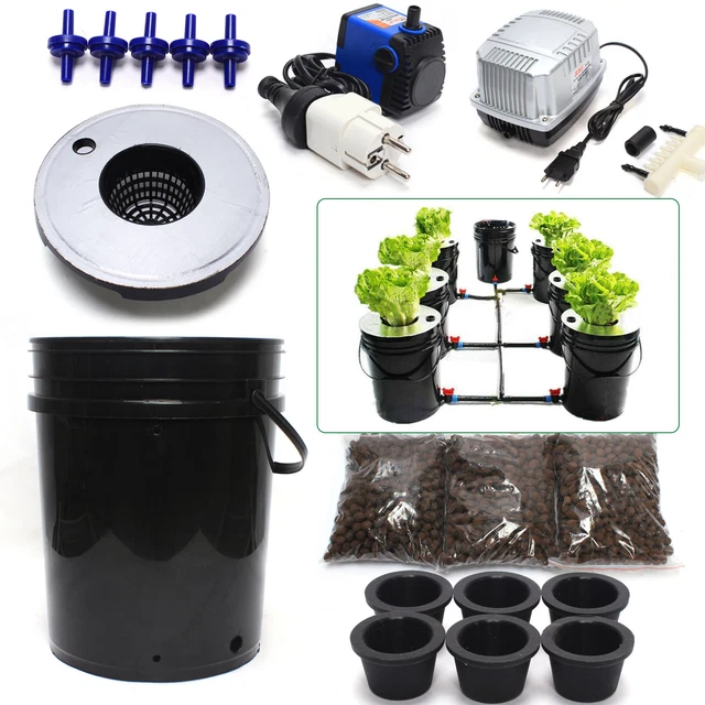 SISTEMA DE CULTIVO hidropónico hidropónico cubo versátil DWC kit de sistema de cultivo EUR 234 ...