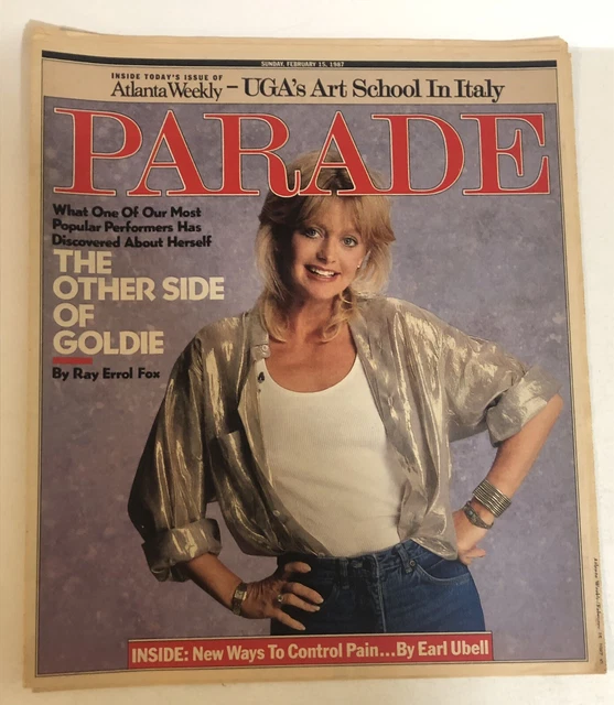 FEBRUARY 15 1987 Parade Magazine Goldie Hawn £3.71 - PicClick UK