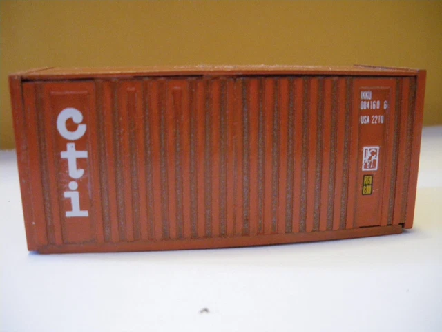 SHIPPING CONTAINER: CTI: 20’: HO Scale 1:87 *actual shipping* $8.00 ...