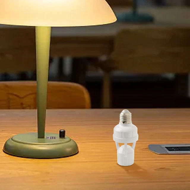 E27 PIR SENSOR Adapter for Automatic LED Light Control with Motion ...