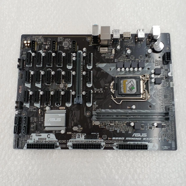 ASUS B250 MINING Expert Motherboard Used for Crypto Mining PCs £159.95 ...