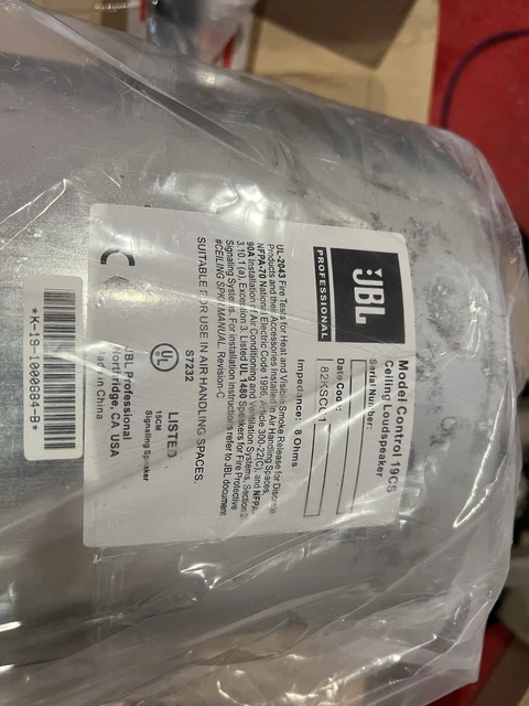 JBL CONTROL 19CS Sub Wooder £95.00 - PicClick UK