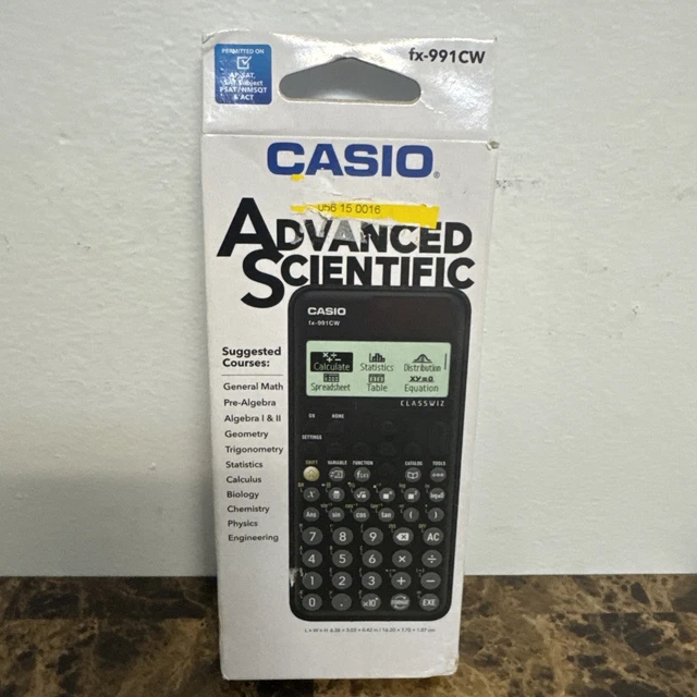 CASIO FX-991CW ADVANCED Scientific Calculator Black New in box $20.56 ...