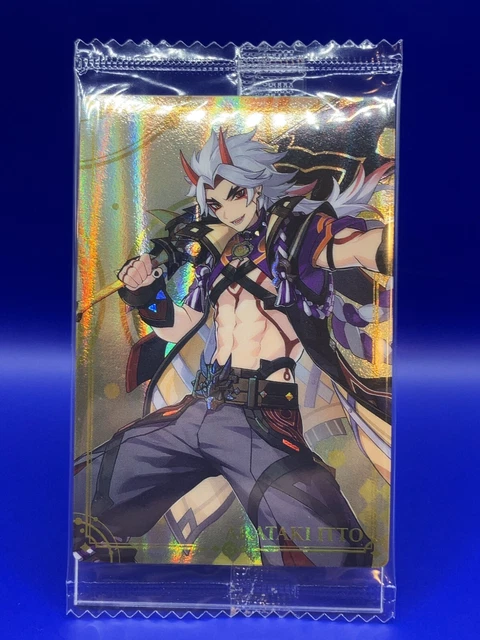 ARATAKI ITTO GENSHIN Impact Wafer Karte Holo miHoYo BANDAI TCG ...