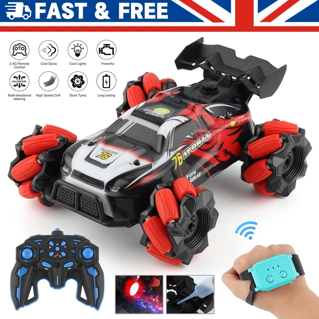 360° KIDS STUNT Car Hand Gesture Sensing RC 4WD Remote Control Off-Road ...