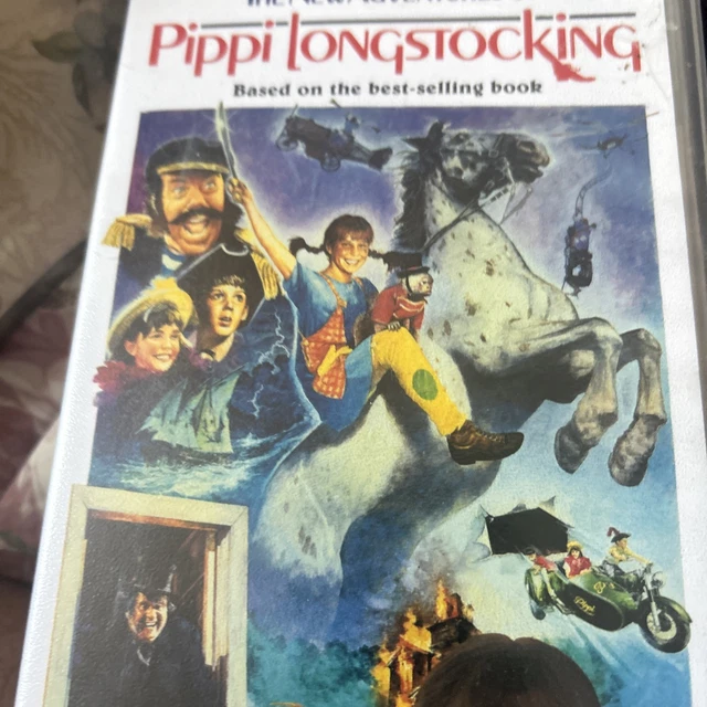 THE NEW ADVENTURES of Pippi Longstocking On VHS Video Cassette Tape £13 ...