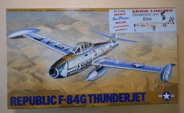 MAQUETTE TAMIYA 1/48È F-84G THUNDERJET Série limitée + Add On EUR 45,00 ...