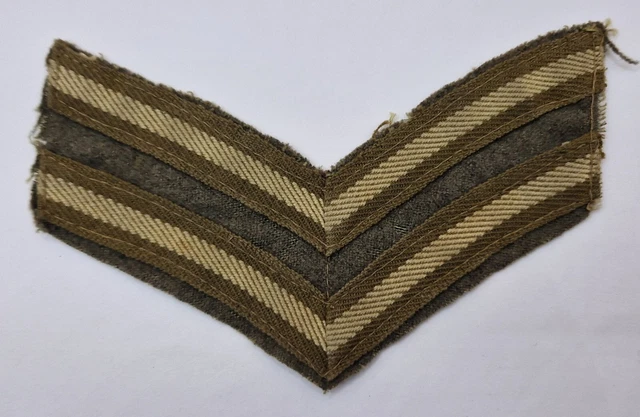 WW1 WW2 BRITISH Army Corporal Rank Chevrons Stripes embroidered Cloth ...