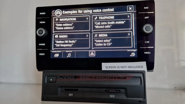 VW DISCOVER MEDIA Infotainment Mib2 App Connect Carplay Android Auto ...