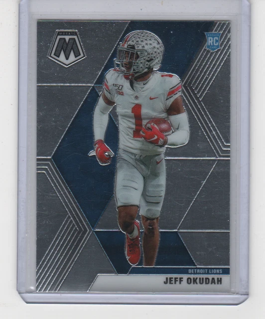 CARTE RECRUE BASE JEFF OKUDAH 2020 mosaïque panini #243 Ohio State ...