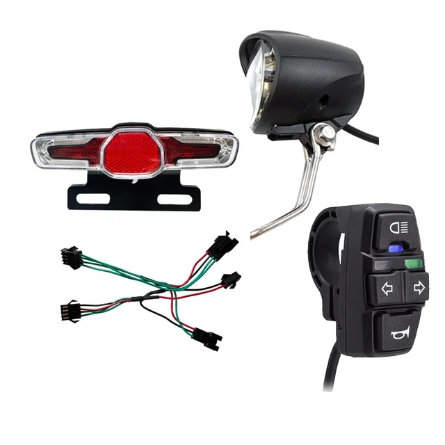 PHARE DE V LO lectrique 3648 V et feu arri re parfait pour la conduite de nu EUR 57,71 - PicClick FR