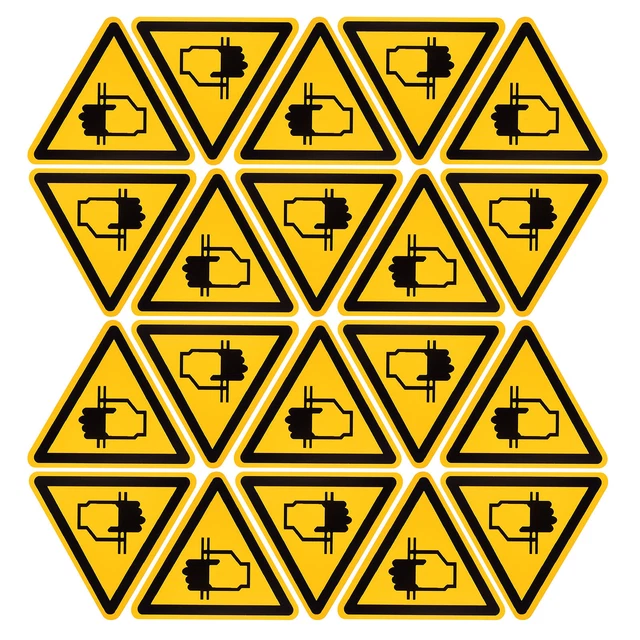 TRIANGLE BEWARE OF Pinching Hands Remind Warning Sign Self Adhesive triangle-beware-of-pinching-hands-remind-warning-sign-self-adhesive