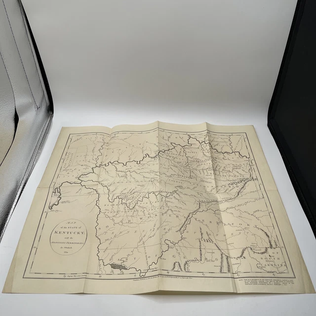 1931 REPRODUCTION OF Important Kentucky Map By J. Russell 1794 £11.99 ...