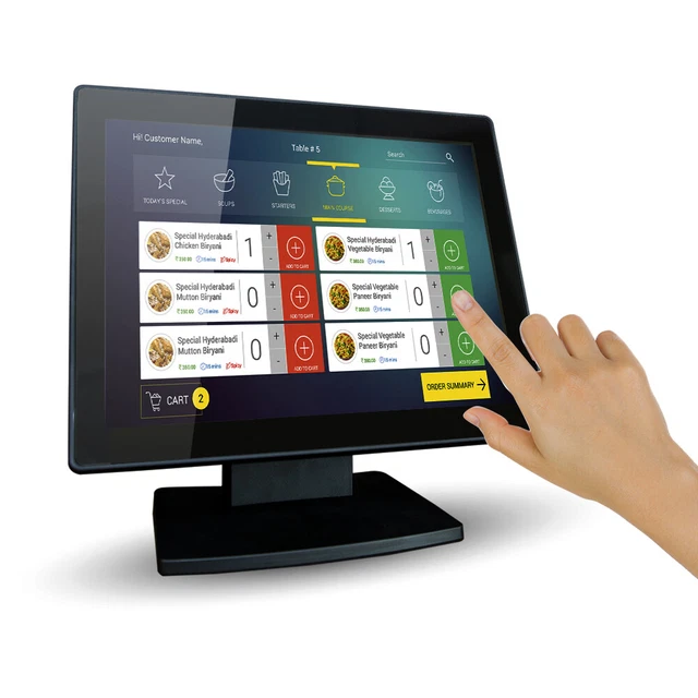 12 Inch Capacitive Multi Touch Pos Tft Led Touchscreen Monitor High Resolution 22999 Picclick Ca