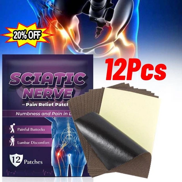 SCIATICA ACU PUNCTURE Patches 12 Pcs/ Box Sciatica Nerve Relief Patches ...