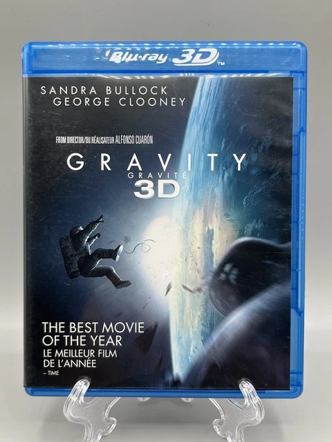GRAVITY 3D BLU-RAY 3 Disc Set Standard Blu Ray DVD 3D Sandra Bullock ...