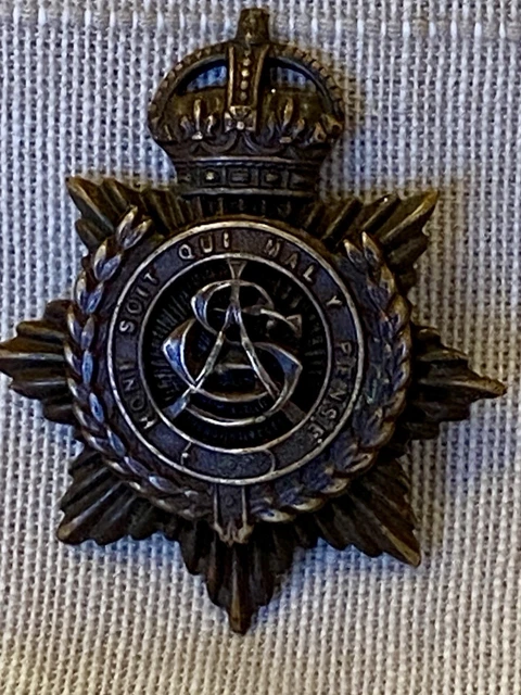 ARMY SERVICE CORPS Cap Badge WW1 Genuine £10.79 - PicClick UK