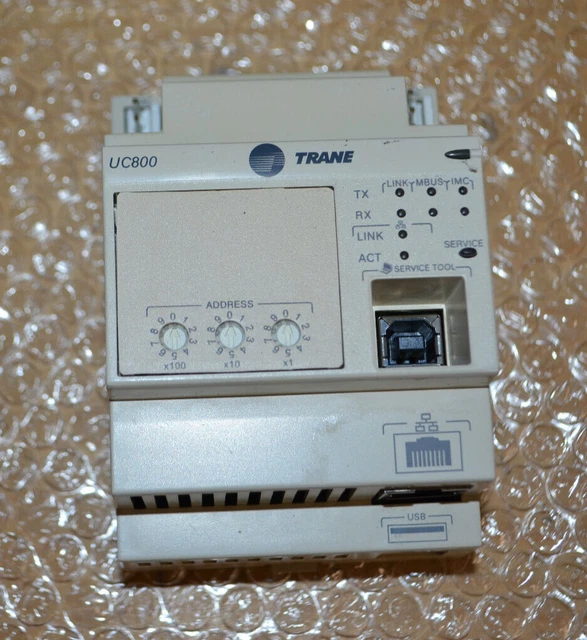 TRANE UC800 MODULE ~ X13651144-01 REV G ~ Chiller Control ~ VGC ~ (e ...