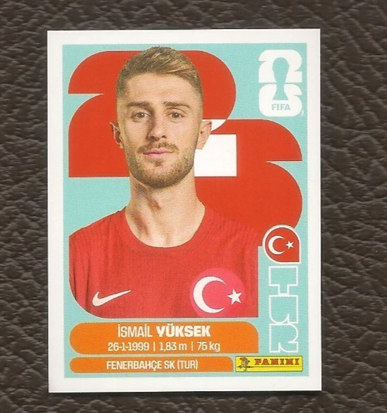 ISMAIL YUKSEK 2026 Panini FIFA World Cup Sticker #TUR 10 Turkey $1.99 ...