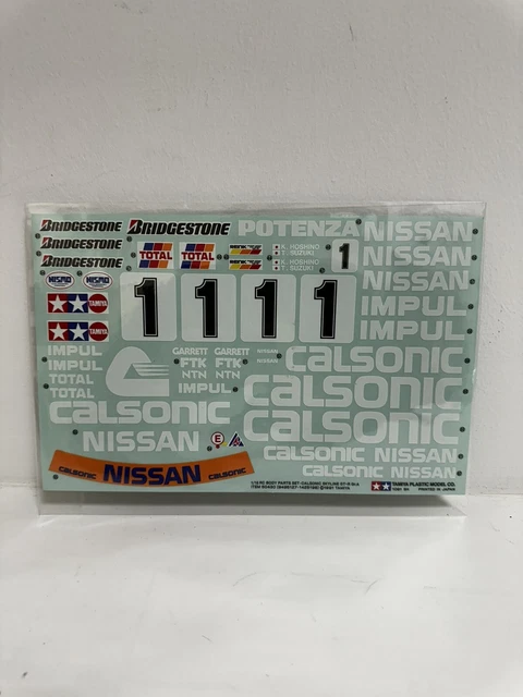 TAMIYA NISSAN SKYLINE GT-R R32 Calsonic Decal Set 1/10 £42.32 - PicClick UK