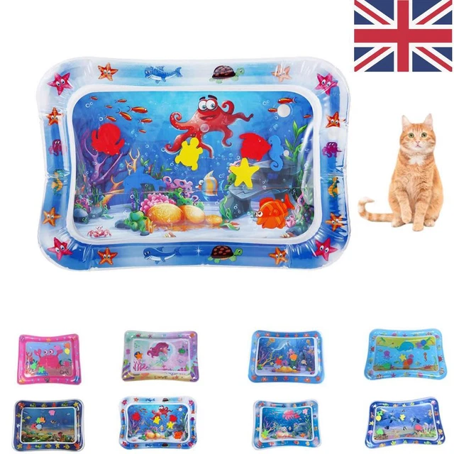 WATER SENSORY PLAY Mat for Cats Pet, Summer Cool Water Sensor Play Mat ...