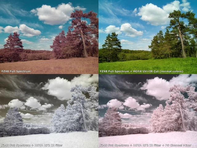 FULL SPECTRUM CONVERSION Panasonic Lumix FZ100 Infrared Camera Full ...