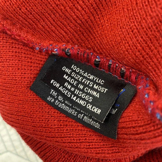 POKEMON BLUE RED Word Logo Mens Knit Beanie Winter Hat Hot Topic NEW £ ...