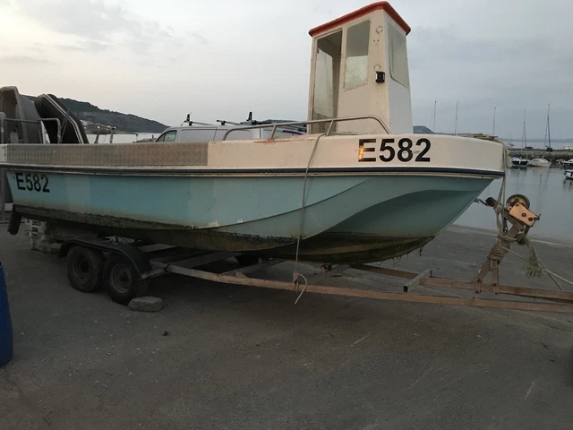 TASKFORCE Q18 COMMERCIAL Fishing Boat And Trailer £1,700.00 - PicClick UK