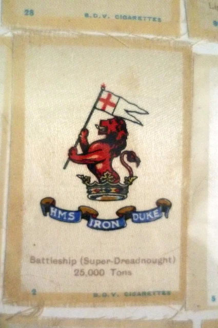B.D.V. CIGARETTES SILK- HMS IRON DUKE,Battleship (Super Dreadnought ...