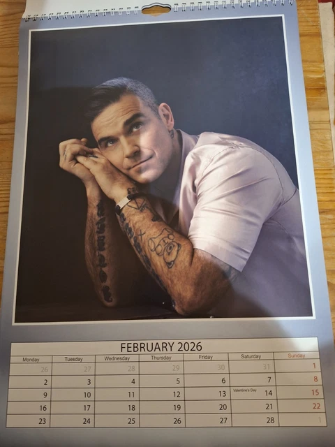 KALENDER 2026 ROBBIE Williams An Independent Publication By Dream ...