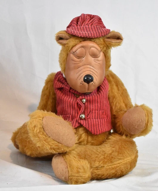 VINTAGE GEORGETTE ZLOMKE Style Ceramic Face Artist Teddy Bear Fully ...