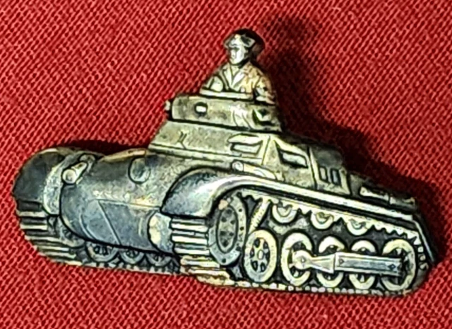 WWII WW2 GERMAN military Army PANZER Tank operator badge tinnie pin £75 ...