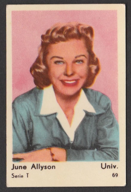 1950S SWEDISH FILM Star Card Serie T #69 US Actress June Allyson £4.00 ...