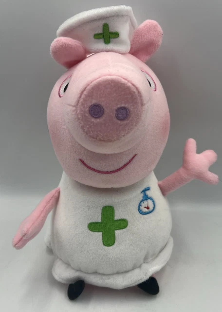 PEPPA PIG TALKING Nurse, Medium Plush Soft Toy £11.95 - PicClick UK