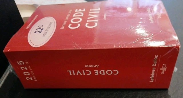 CODE CIVIL ANNOTÉ. Edition Limité 2025 EUR 15,00 - PicClick FR