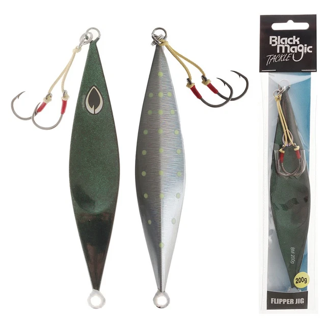 BLACK MAGIC FLIPPER Slow Pitch Jig 200g Silhouette $22.58 - PicClick AU